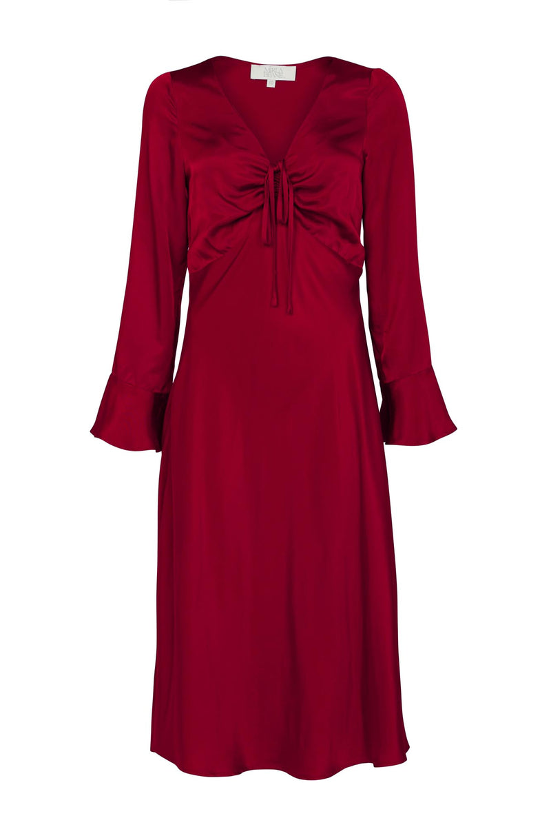 Camille Dress Red – Mirla Beane